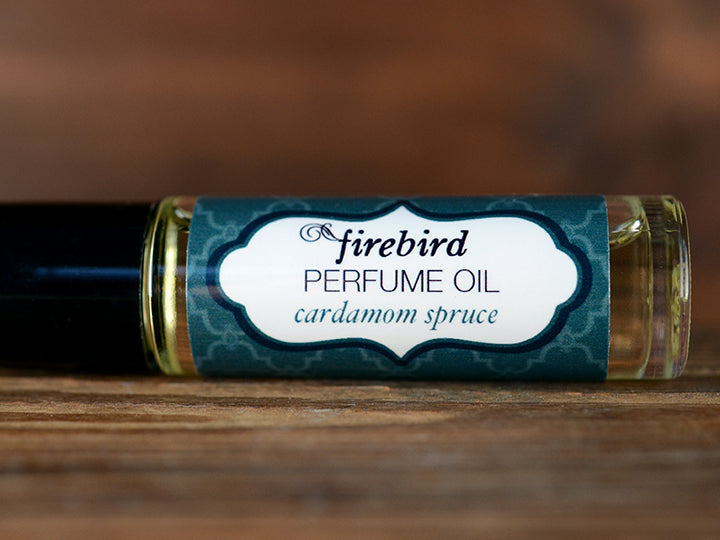 Cardamom Spruce Perfume – Firebird Bath & Body
