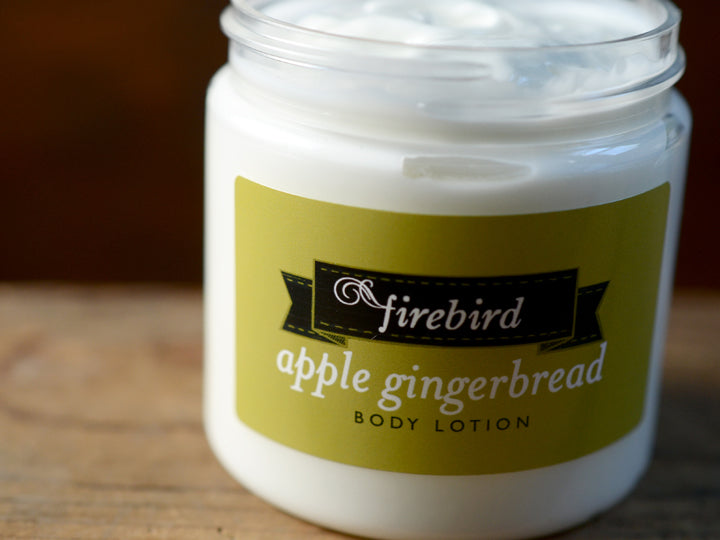 Apple Gingerbread Body Lotion – Firebird Bath & Body