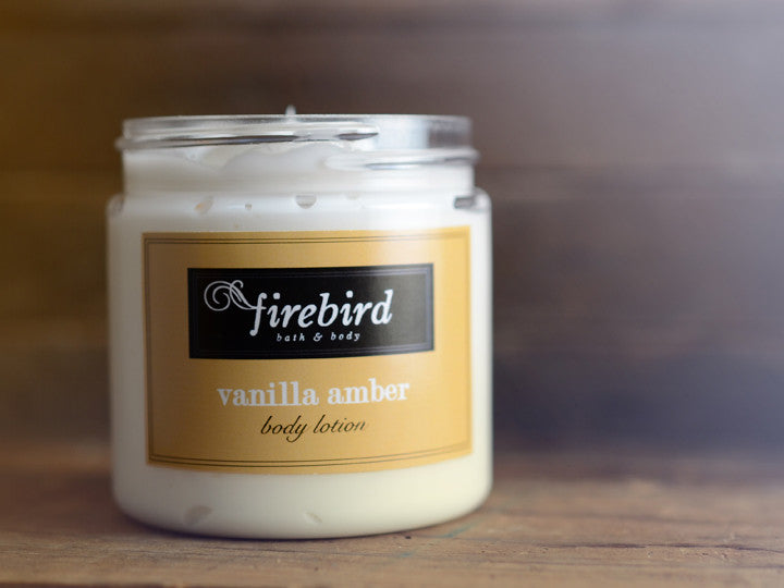 Vanilla Amber Body Lotion – Firebird Bath & Body